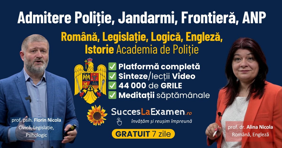 Admitere Poliție / Jandarmi / Frontieră - februarie 2025 - Succes La ...