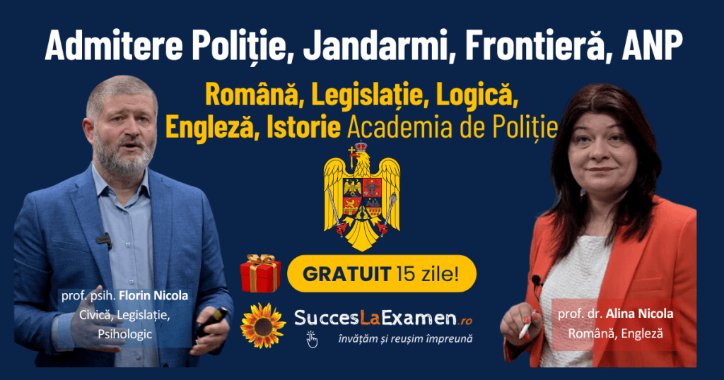 Admitere ANP / SNPAP Târgu Ocna – sesiunea iulie 2024 | SuccesLaExamen.ro